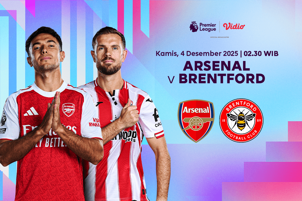 Jadwal Siaran Langsung Premier League 2025/26: Arsenal vs Brentford ...