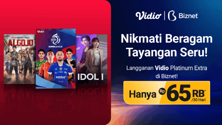 Promo Langganan & Voucher Nonton Vidio