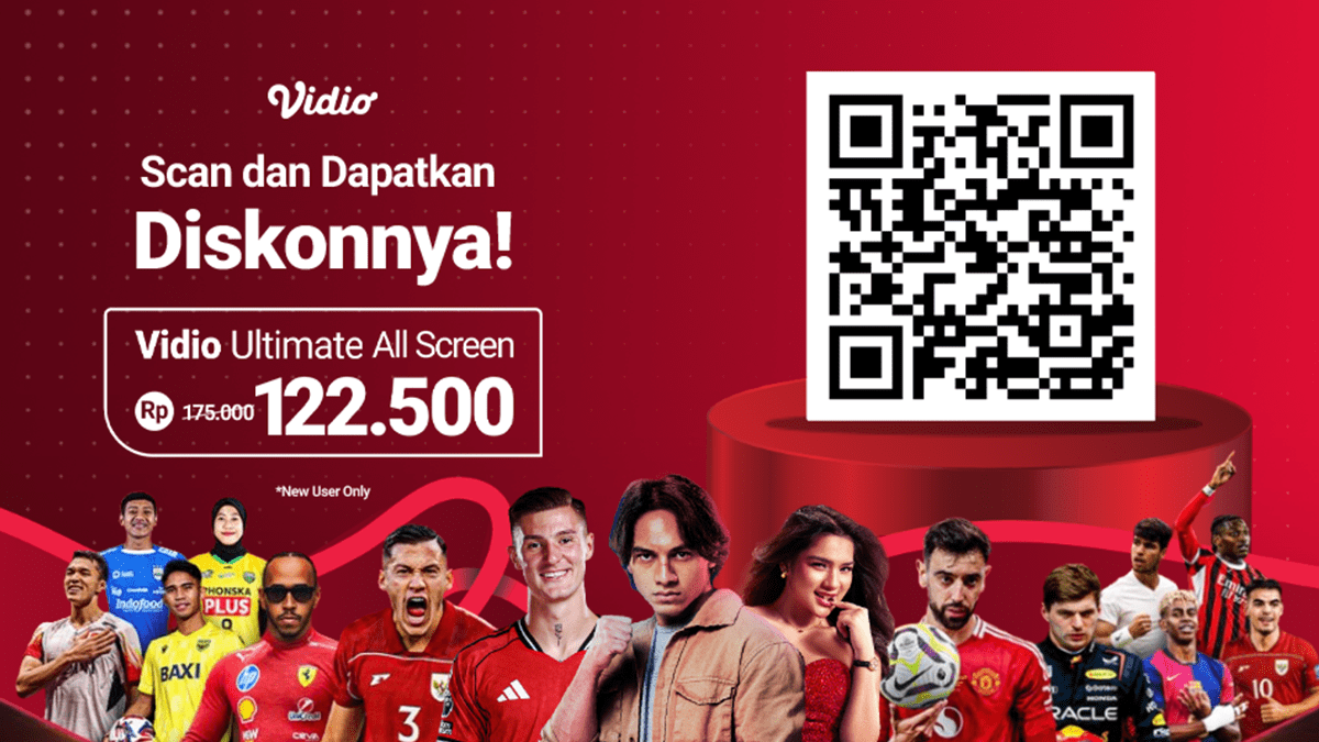 Promo Langganan & Voucher Nonton Vidio