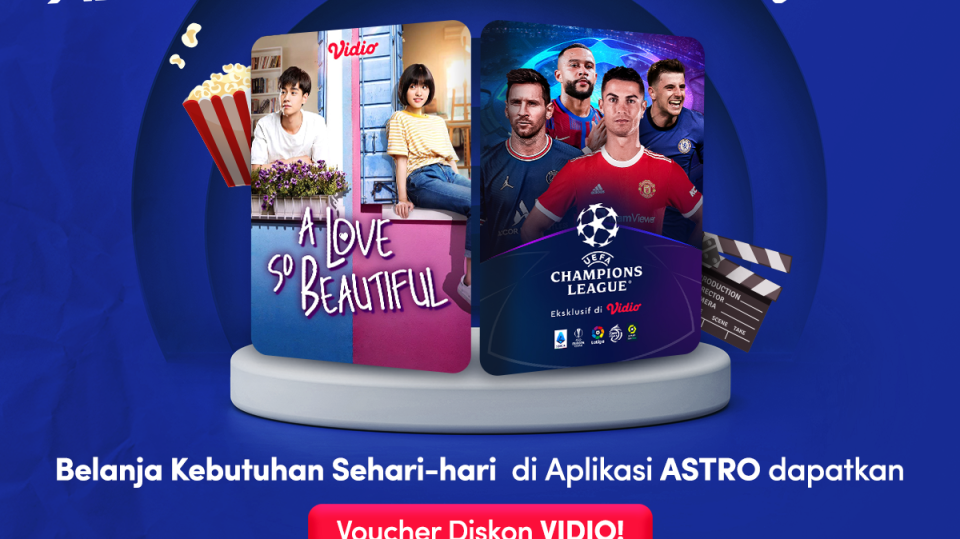 Promo ASTRO, Belanja Bisa Dapat Voucher Vidio Premier!