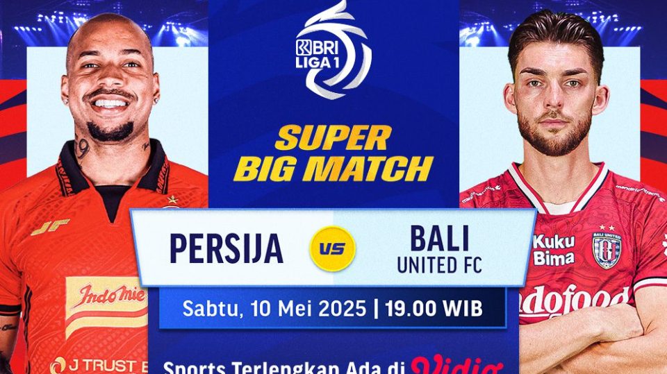 Saksikan Streaming Big Match BRI Liga 1: Persija vs Bali United di Vidio Akhir Pekan Ini - Vidio ...