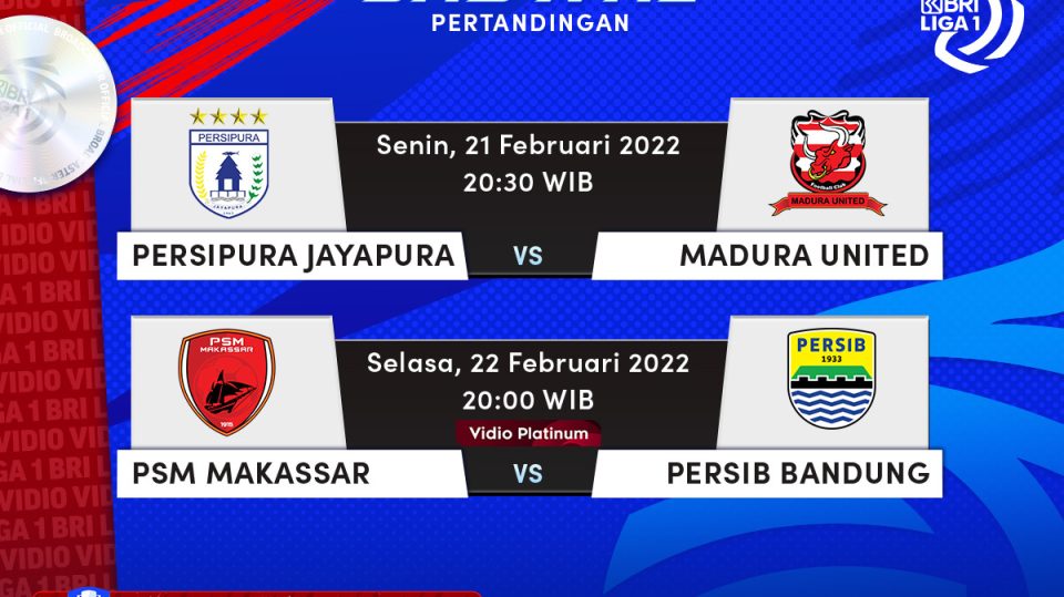 Jadwal Liga 1 2021-22 Laga Tunda Pekan Ke-22 Live Streaming di Vidio - Vidio Blog