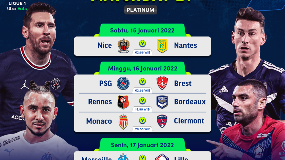Jadwal Live Streaming Ligue 1 Prancis 2021/22 Pekan Ini di Vidio - Vidio Blog