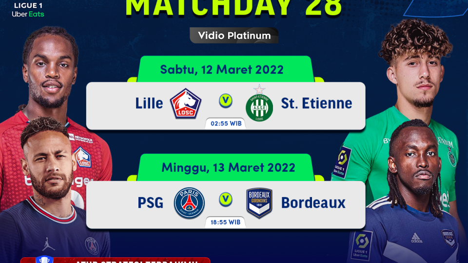 Ini Link Live Streaming Liga Prancis ( Ligue 1 ) 2021/22 Pekan Ke-28 - Vidio Blog