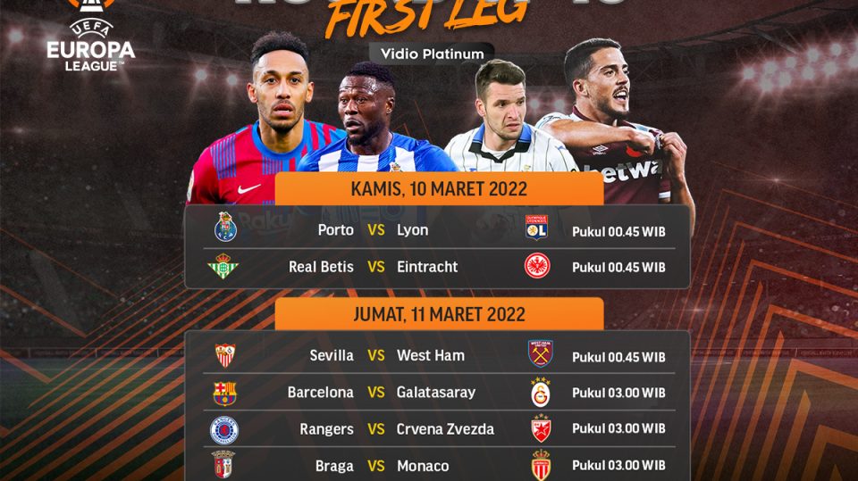 Link Live Streaming Liga Europa 2021/22 Babak 16 Besar Leg Pertama, Barca Hadapi Galatasaray ...