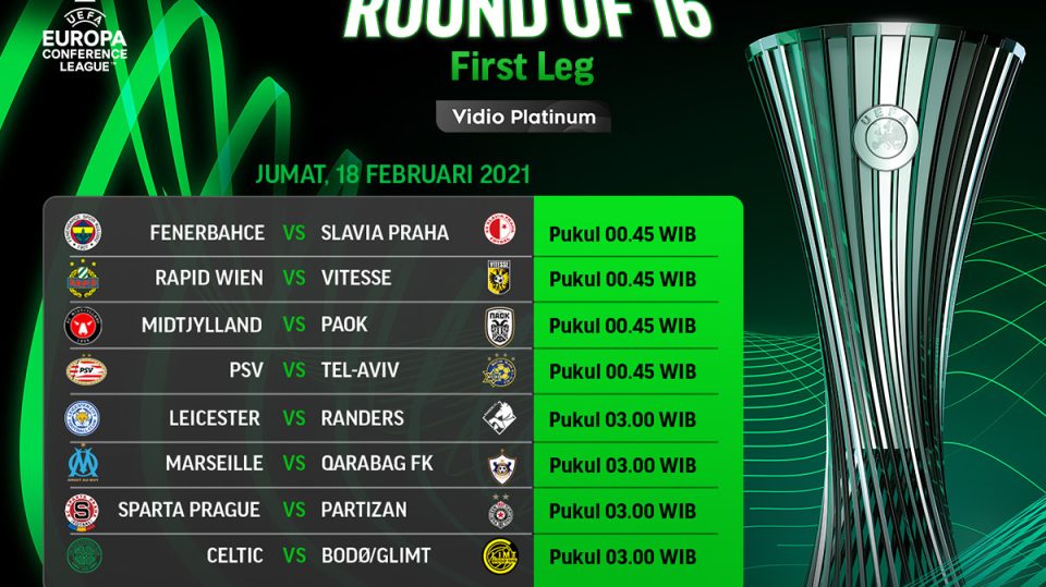 Jadwal dan Link Live Streaming Liga Konferensi Eropa 2021/22 Babak Playoff 16 Besar - Vidio Blog