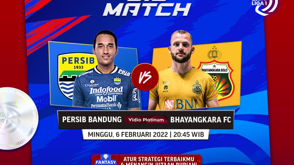 Persib vs Bhayangkara Malam Ini: Jadwal dan Link Live Streaming Liga 1 2021-22 - Vidio Blog