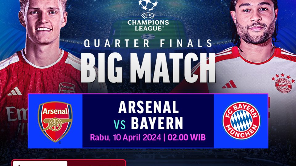 Link Streaming Arsenal vs Bayern Munchen, 10 April 2024 - Vidio Blog