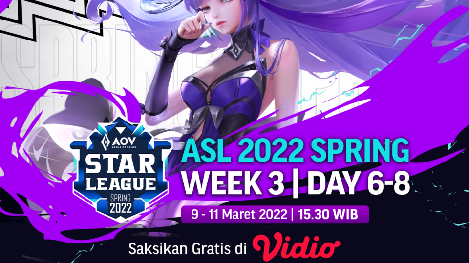 Live Streaming ASL ( AOV Star League ) 2022 Spring Week 3 Day 6 - 8 - Vidio Blog