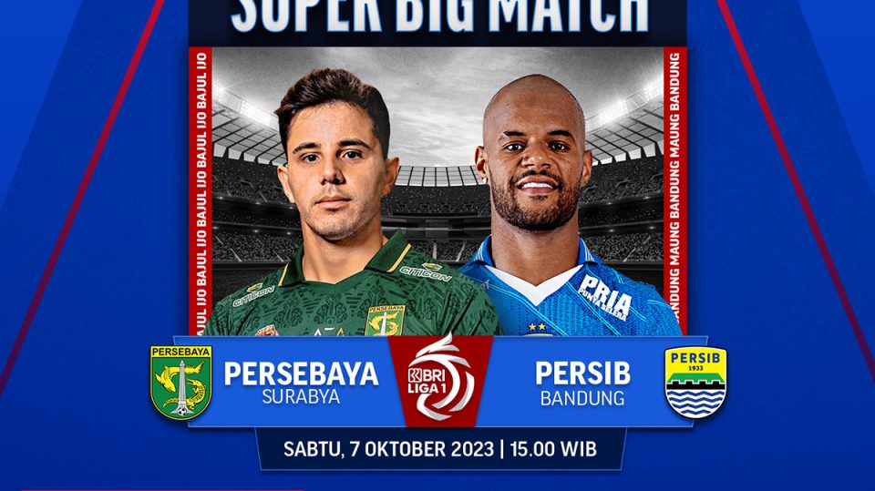 Persebaya vs Persib: Jadwal dan Link Streaming, BRI Liga 1 - Vidio Blog
