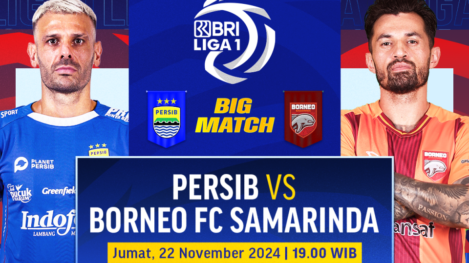 Link Siaran Langsung Persib vs Borneo BRI liga 1 - Vidio Blog
