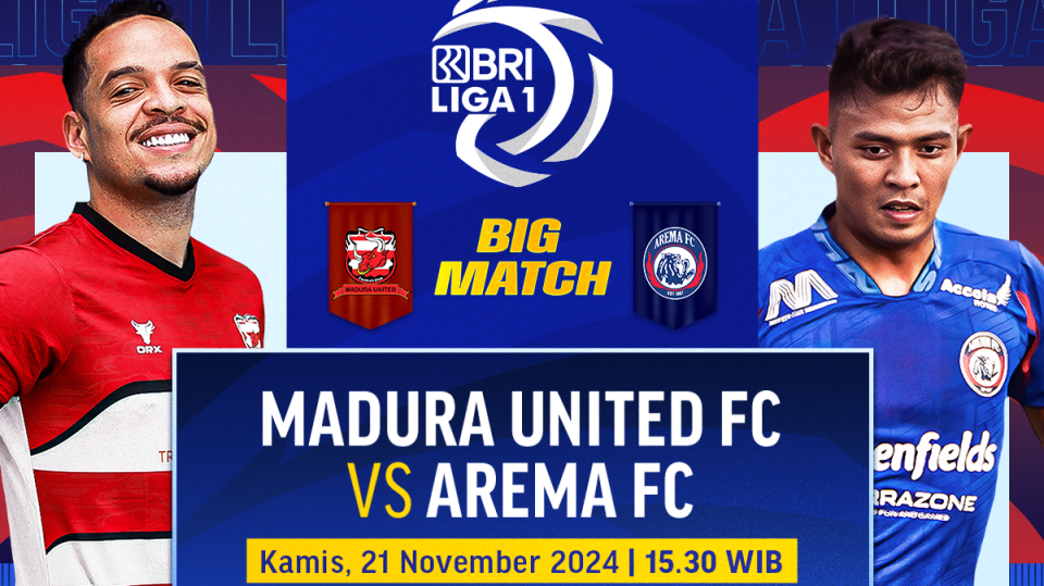 Link Siaran Langsung Madura United vs Arema BRI Liga 1 - Vidio Blog